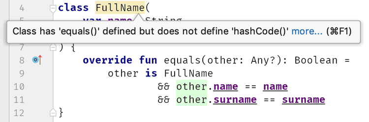 Effective Kotlin Item 43: Respect the contract of hashCode