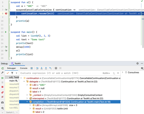 How does suspension work in Kotlin coroutines?