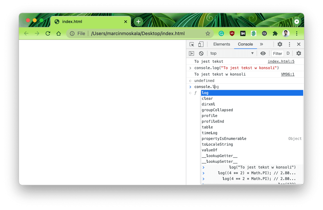Pierwszy program w JavaScript
