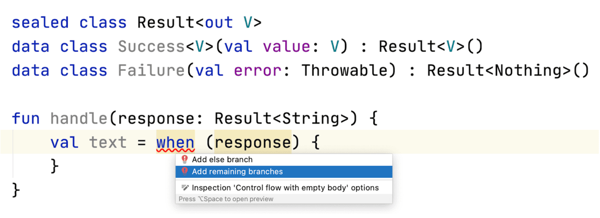 Sealed classes and interfaces in Kotlin