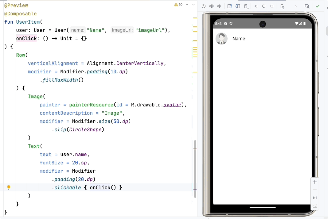 How modifiers order affects Compose UI appearance
