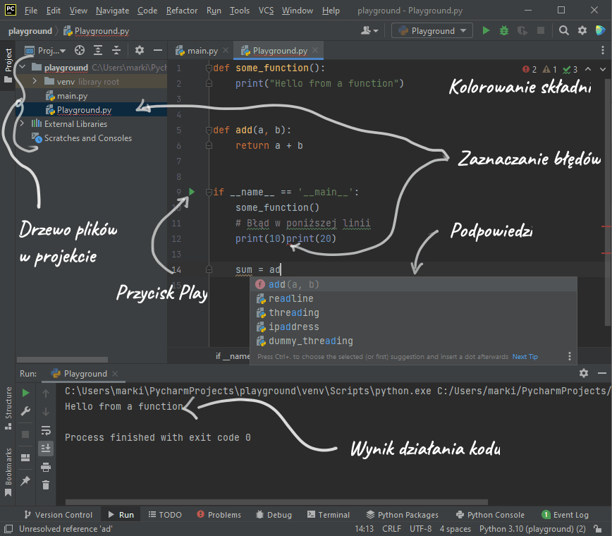 Pierwszy program w Pythonie