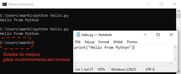 Pierwszy program w Pythonie
