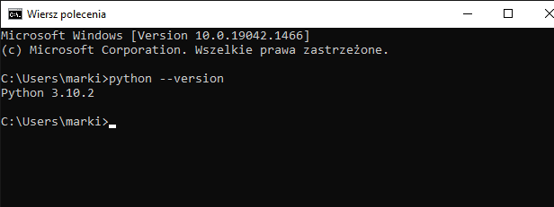 Pierwszy program w Pythonie