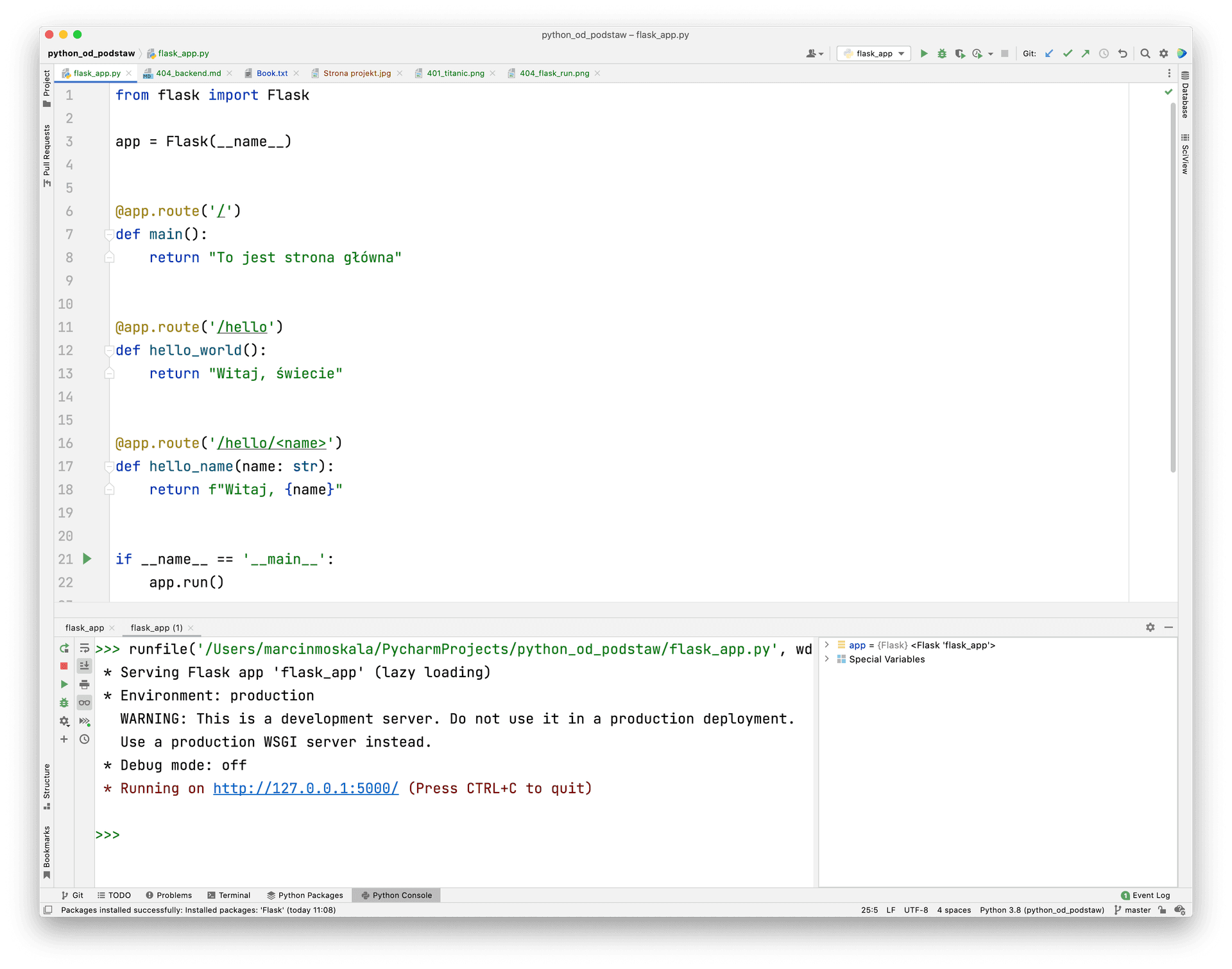 Tworzenie serwisów internetowych w Pythonie