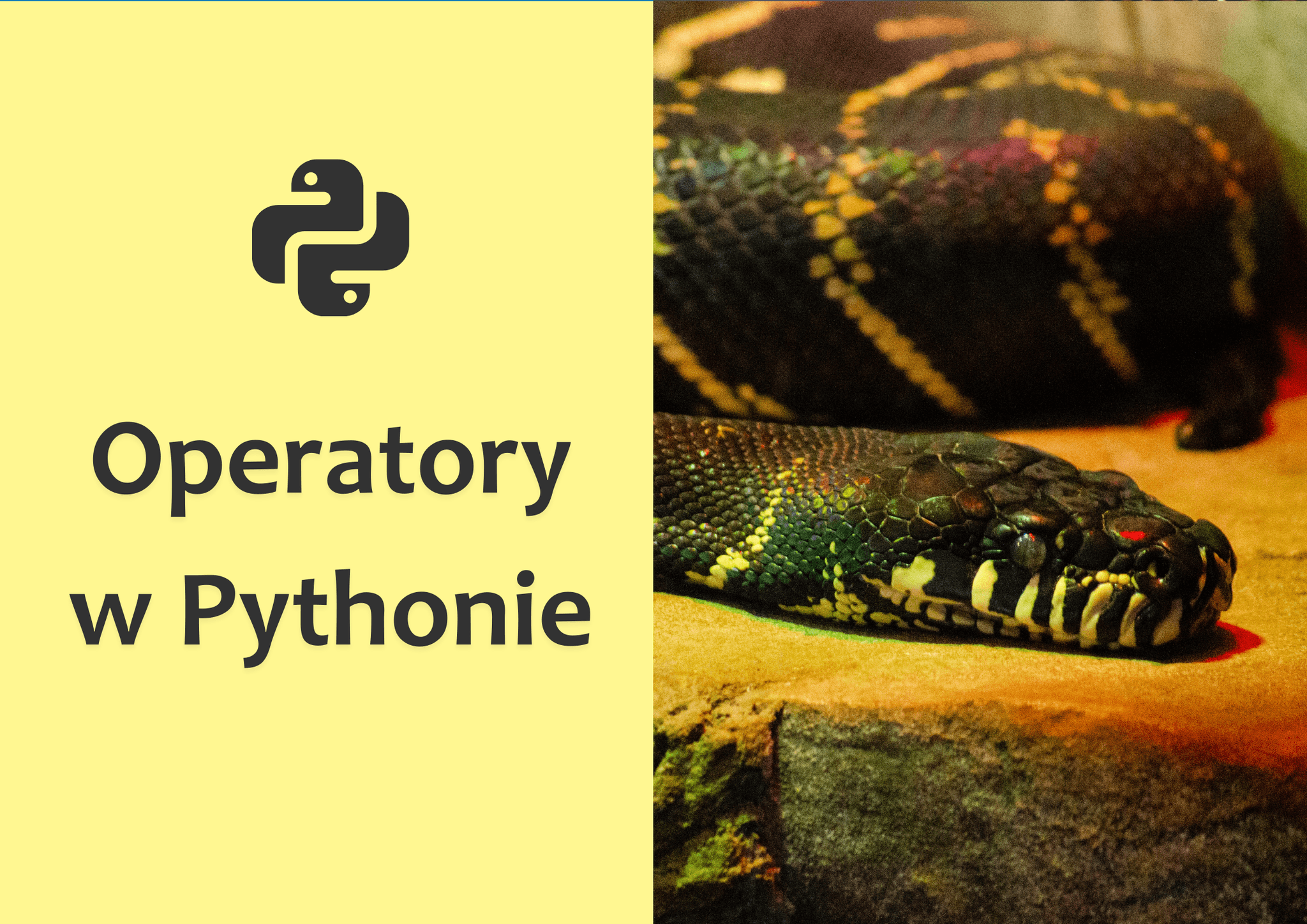 Operatory w Pythonie
